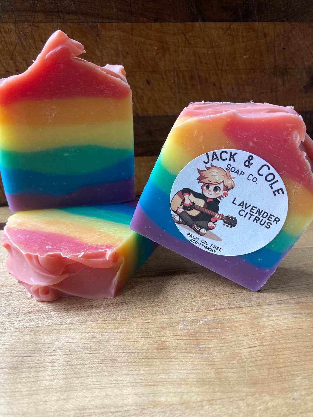 Lavender Rainbow Vegan, Palm Oil Free Handmade Soap: Great for ...