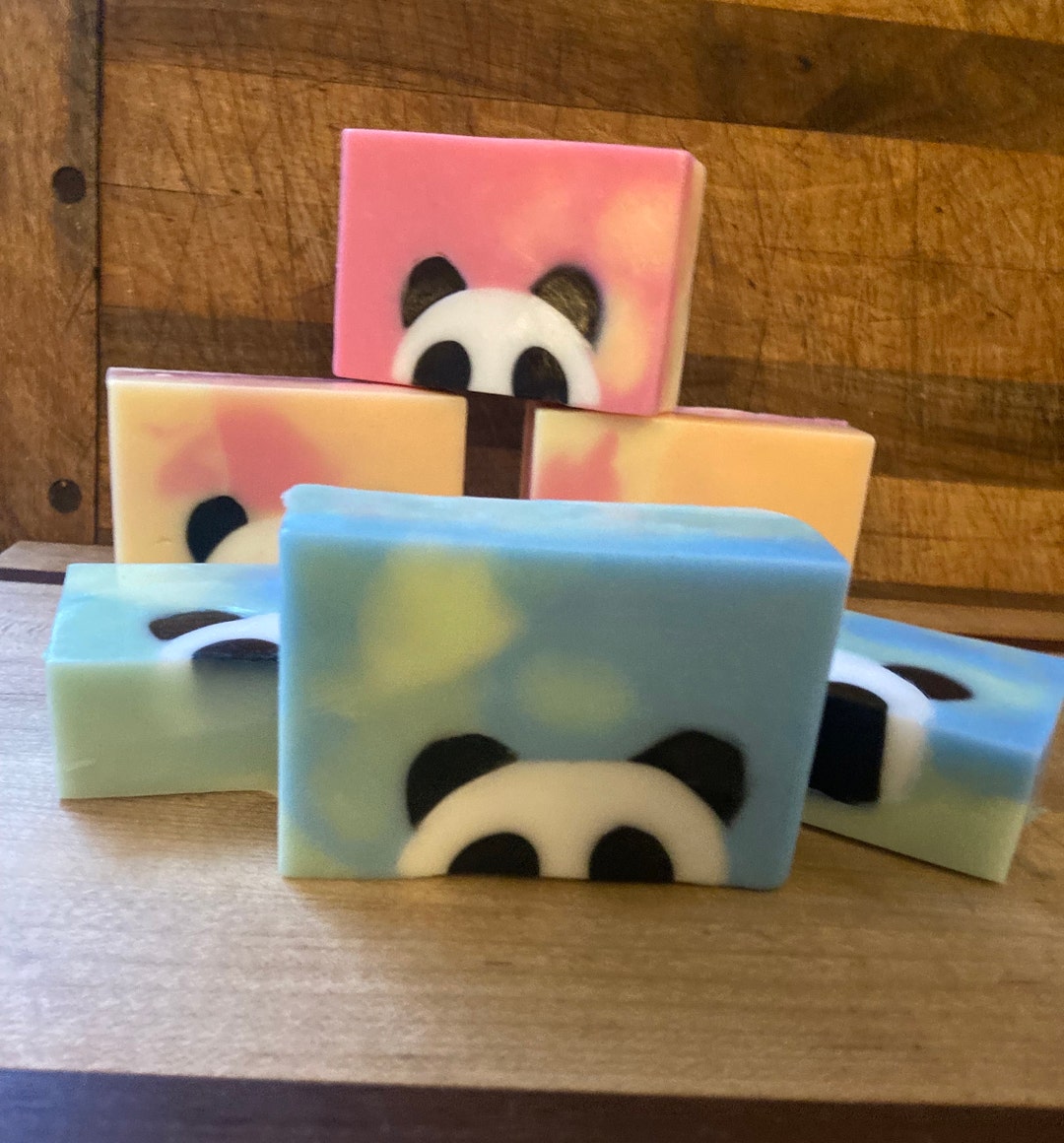 Panda Tie Die Soap Bars in Backwoods Hike and Birchwood Oud Fragrances ...