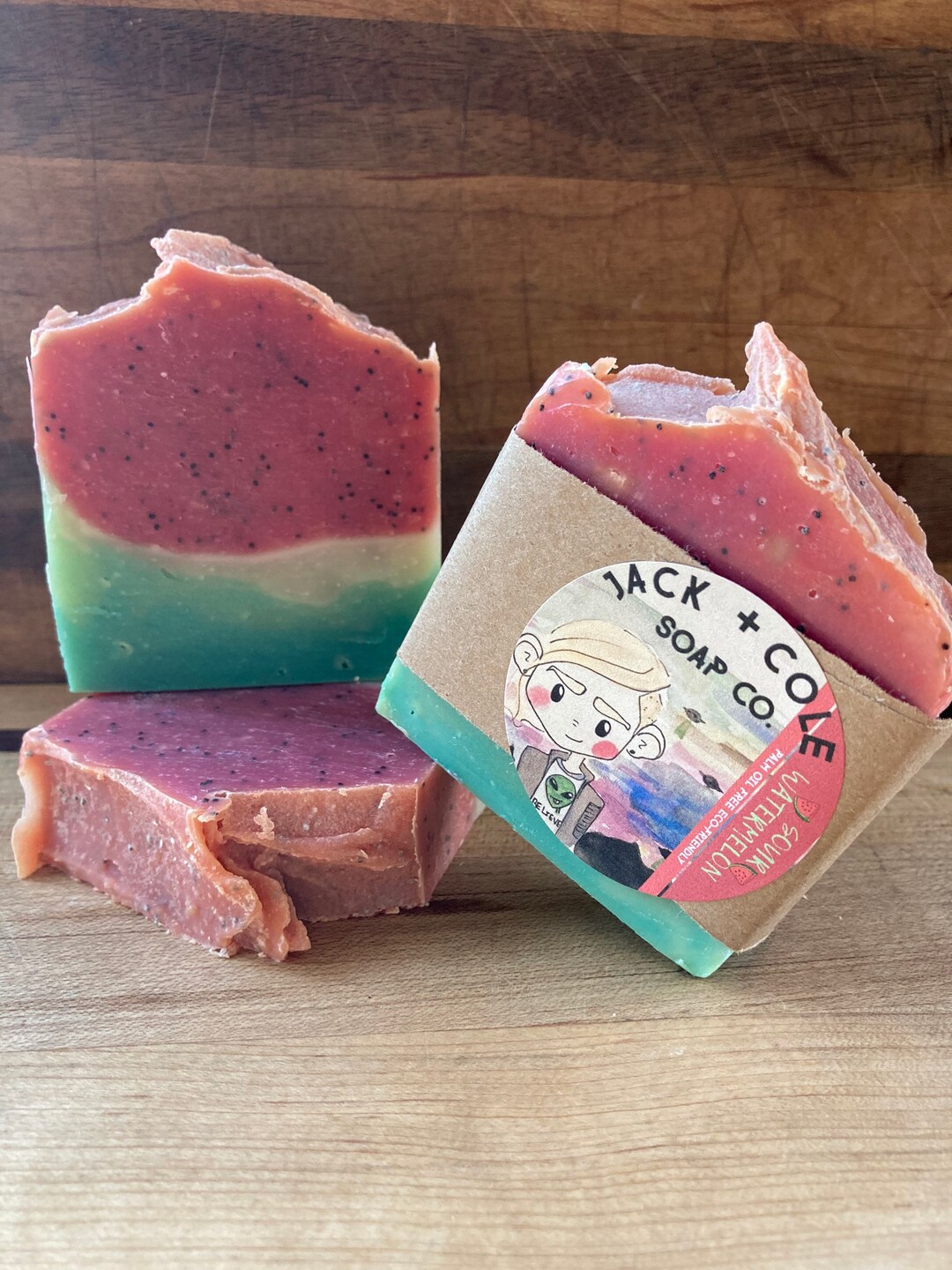 Sour Watermelon cold process vegan palm oil free soap for - Etsy Österreich