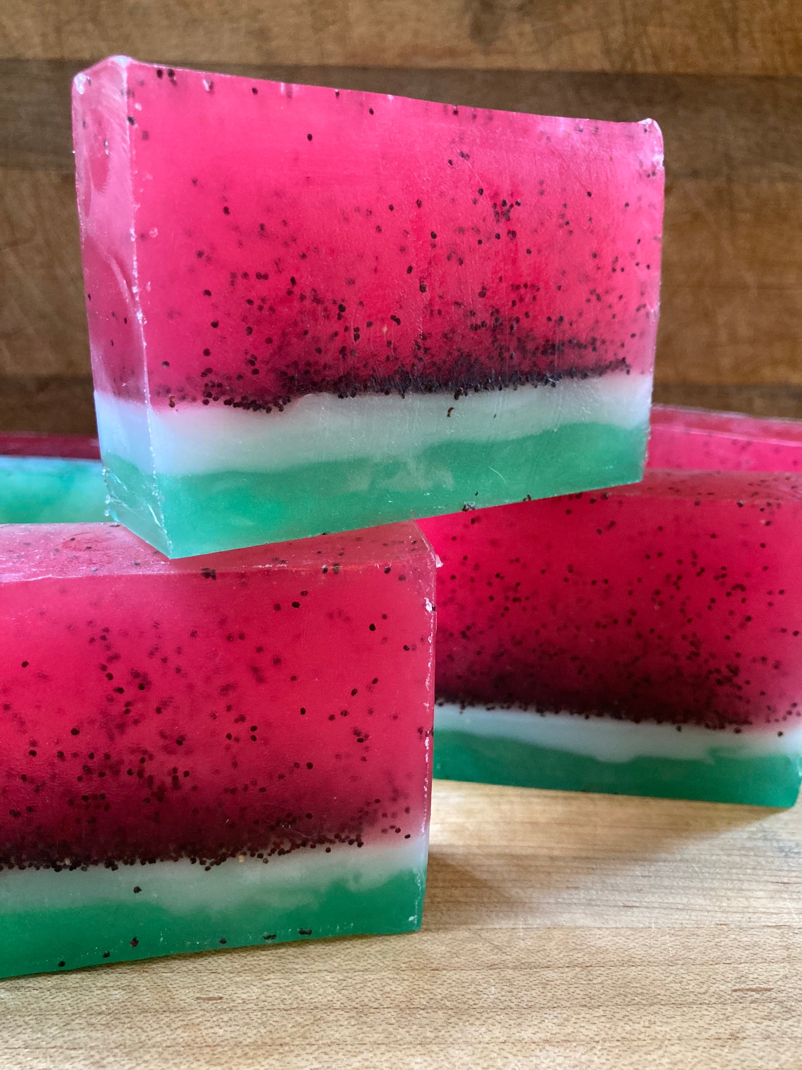 Watermelon Scented Watermelon Soap With Poppy Seeds: Summer Soap ...