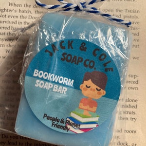 Unwrapped Book Shape, Journal, Novel, Reading Theme Glycerine Soap Bar ...