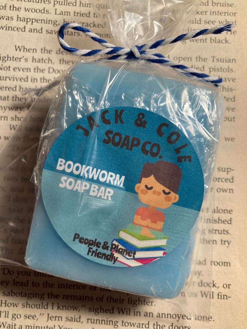 Unwrapped Book Shape, Journal, Novel, Reading Theme Glycerine Soap Bar ...
