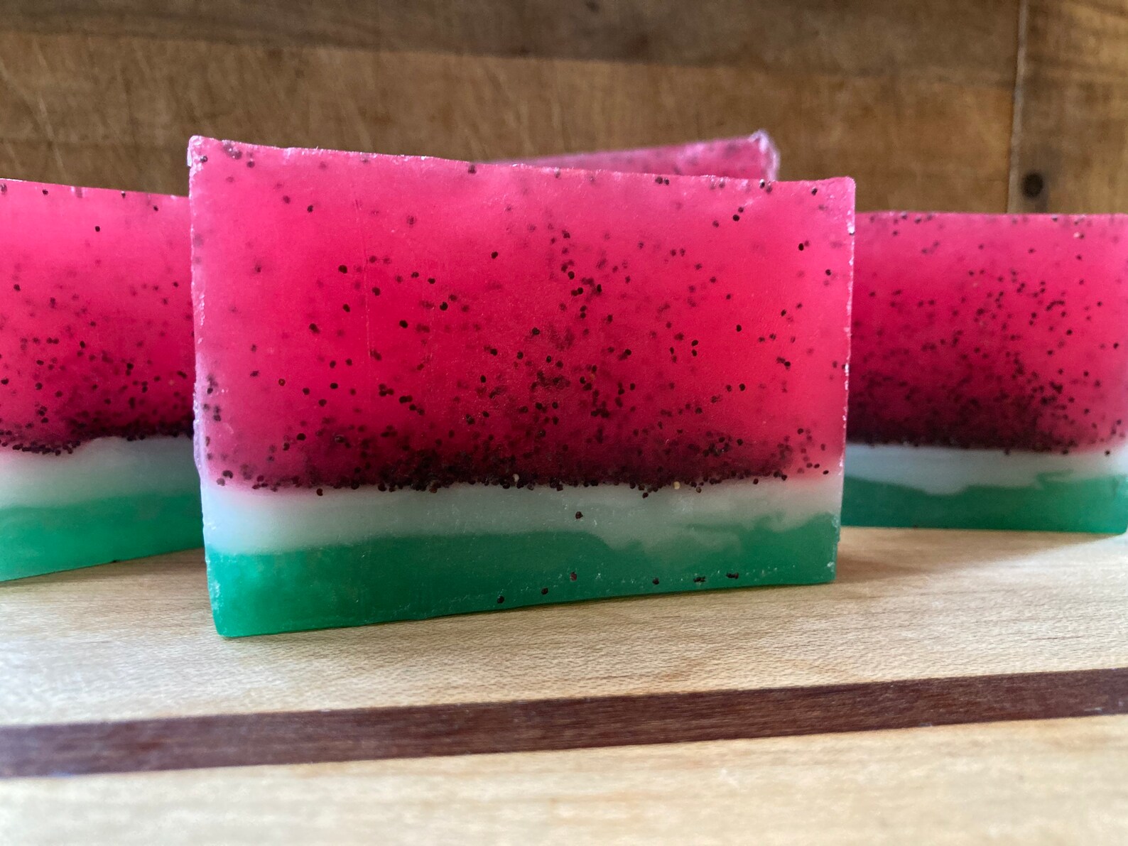 Watermelon Scented Watermelon Soap With Poppy Seeds: Summer Soap ...