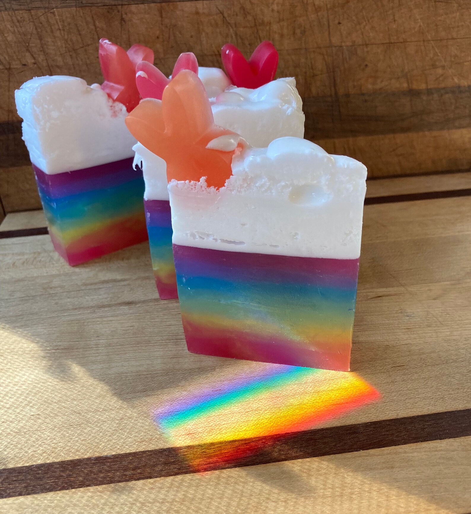 Pineapple Kiwi Watermelon Bunny Rainbow Glycerine Soap Bar: Great for ...