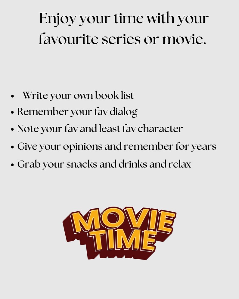 TV Series Log Printable, Series to Watch, Digital Movies & Series ...