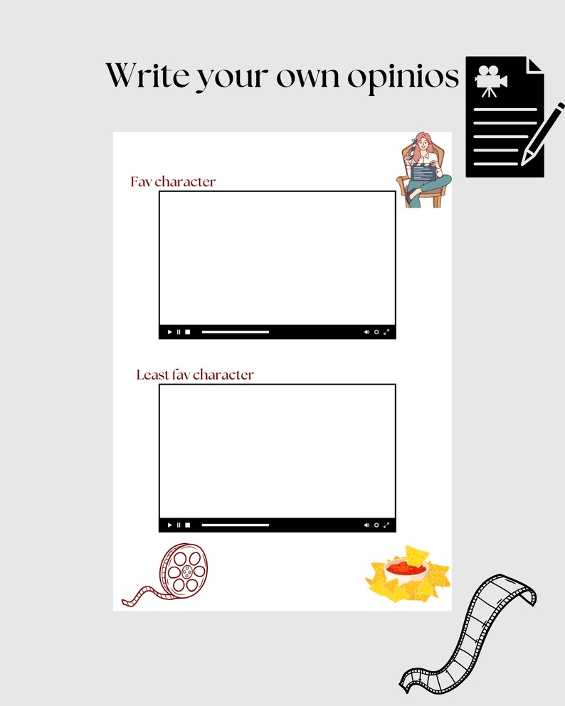 TV Series Log Printable, Series to Watch, Digital Movies & Series ...