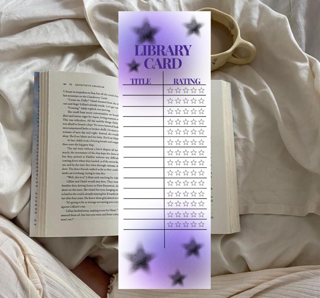 Reading Habit Tracker Bookmark Book Bullet Journal Track Progress Read ...