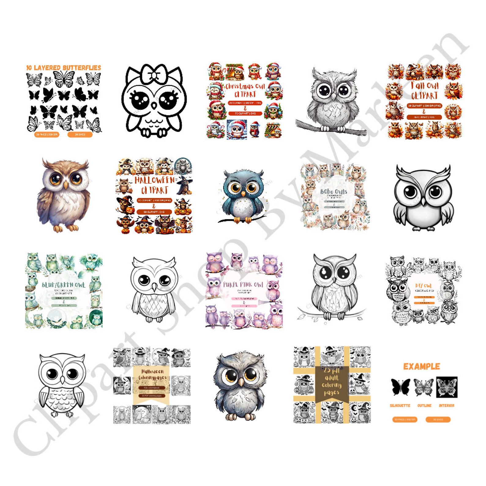 Whole Shop Unlimited Clipart PNG SVG Bundle | Entire Clipart Shop Store ...