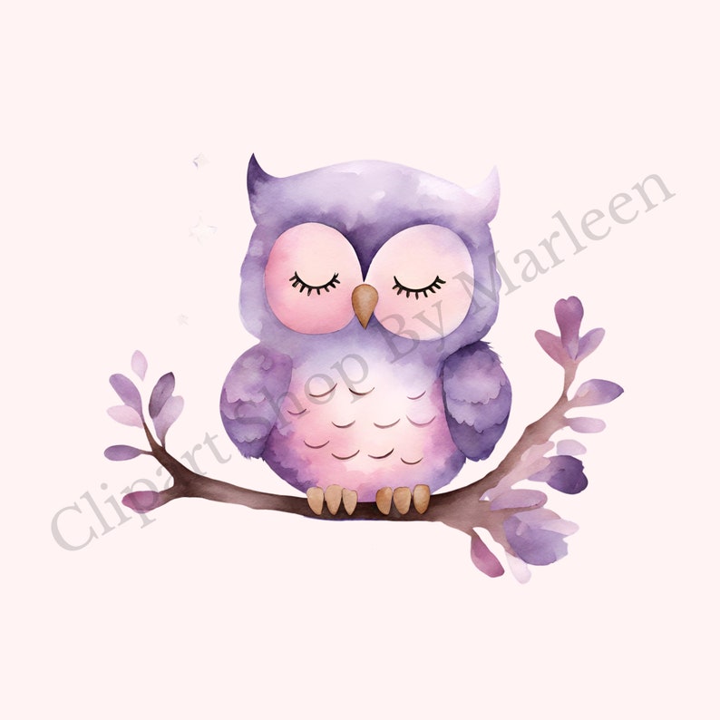 Pink Purple Cute Owl SVG PNG | Baby Animal Clip Art Svg Png ...