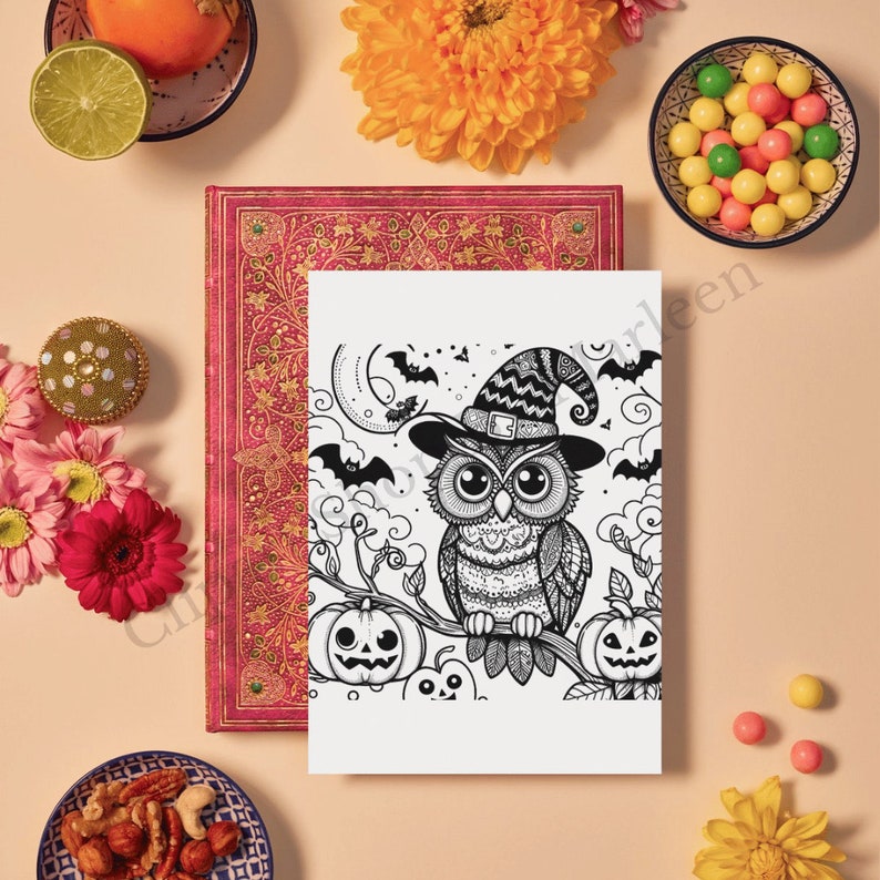 Halloween Coloring Pages | Adult Coloring Book | Printable PDF ...