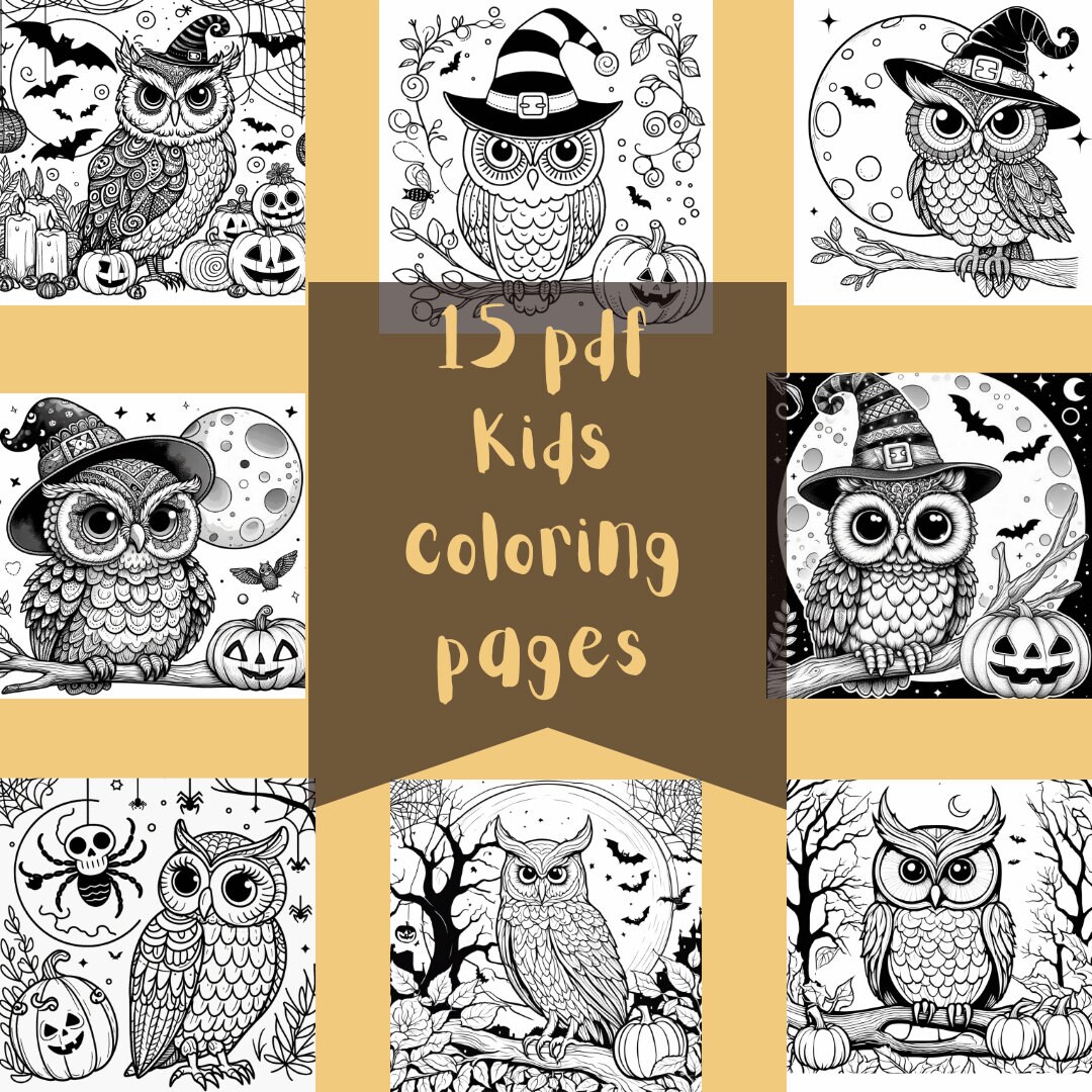 Halloween Coloring Pages | Kids Coloring Book | Printable PDF Halloween ...