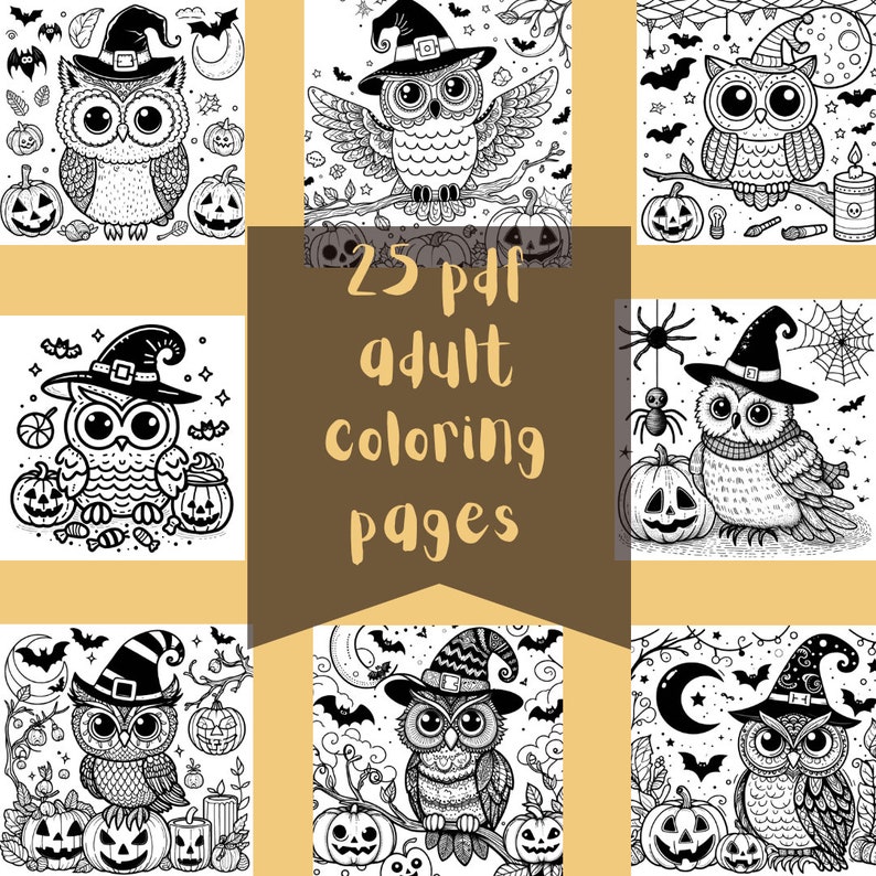 Halloween Coloring Pages | Adult Coloring Book | Printable PDF ...