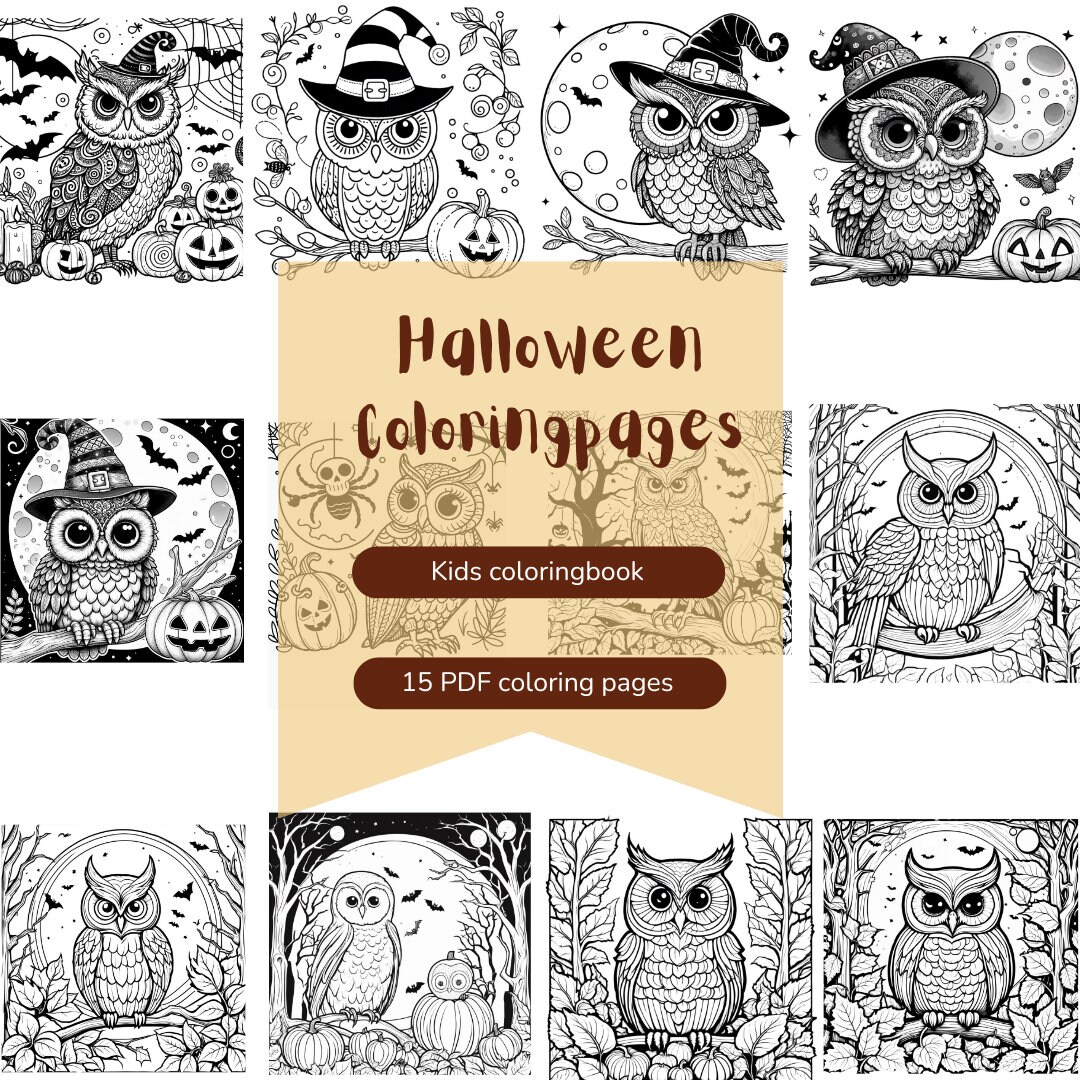 Halloween Coloring Pages | Kids Coloring Book | Printable PDF Halloween ...