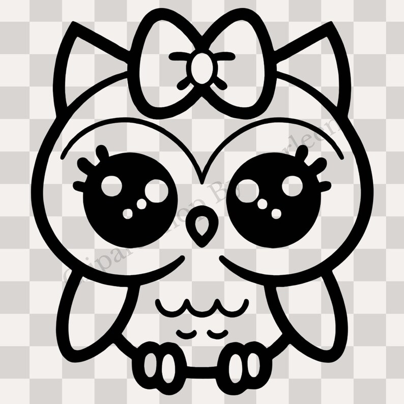 Cute Girl Owl SVG for DIY | Cricut and Pod | Instant Download With ...