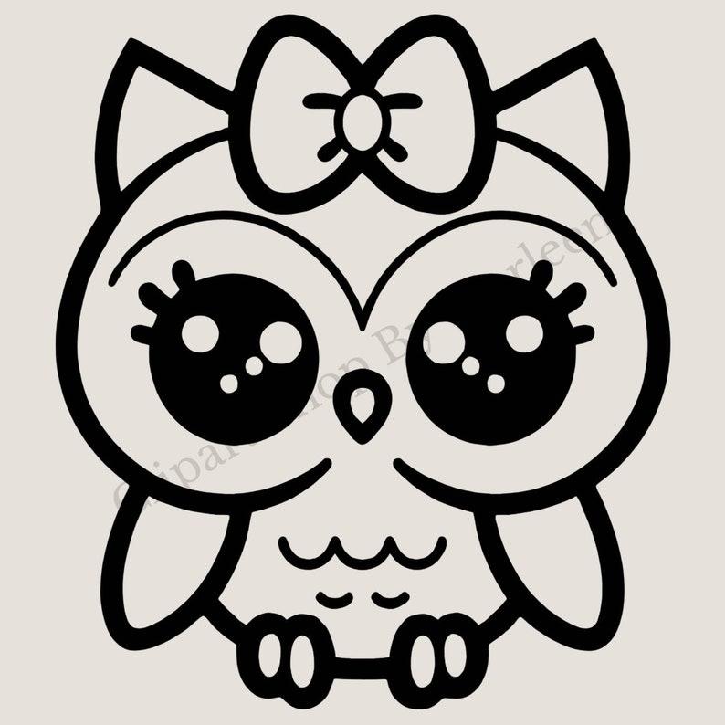 Cute Girl Owl SVG for DIY | Cricut and Pod | Instant Download With ...