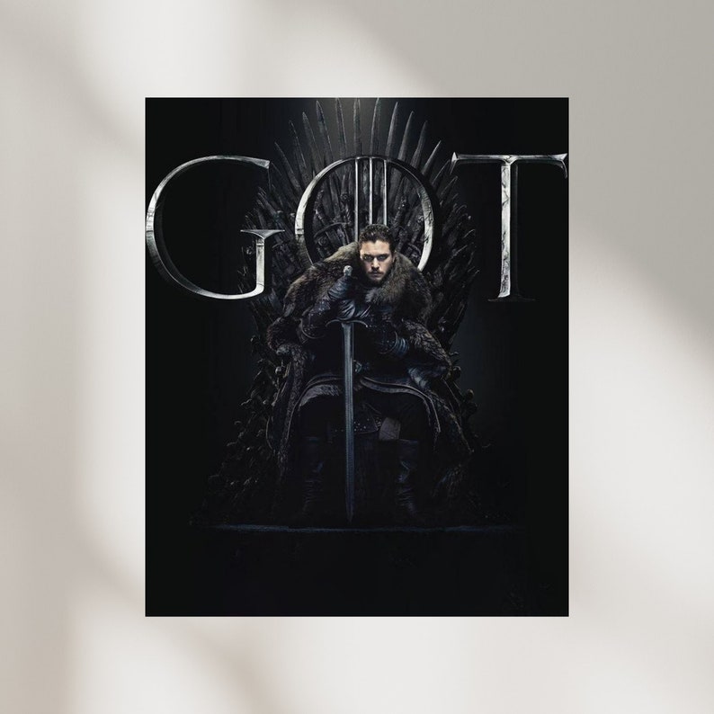 Game of Thrones Poster / Got Poster / Jon Snow Poster/ Got Wallart/ Jon ...
