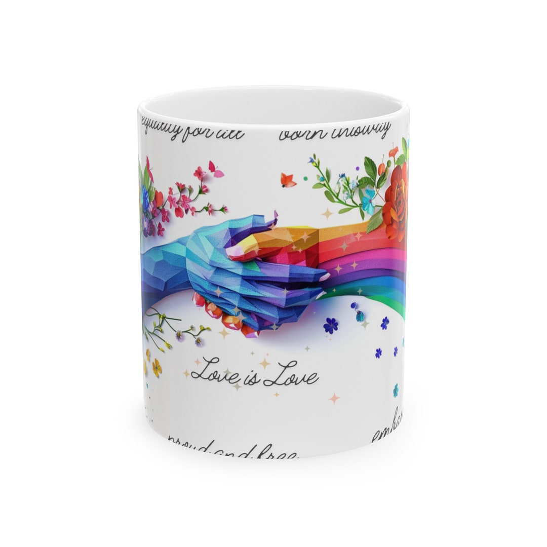 Discreet Pride, Equality Mug, Human Rights Mug, Lgbtq Ally Mug, Pride ...