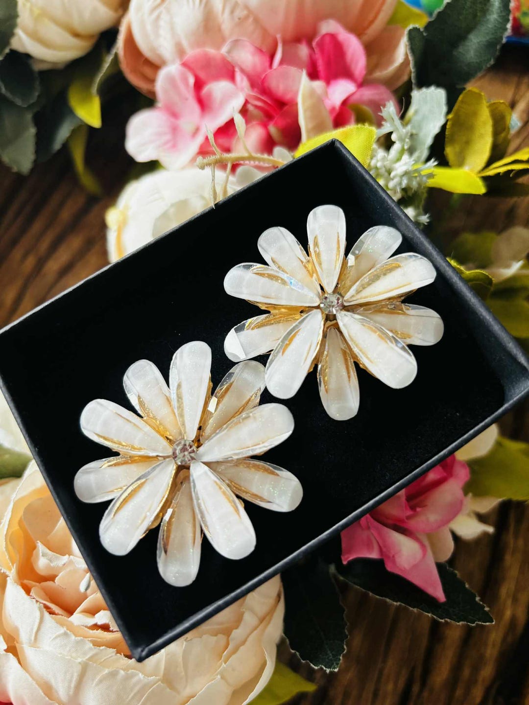 Golden Hour Button Covers: Opal Gold Buttons, UK Made, Upcycling - Etsy