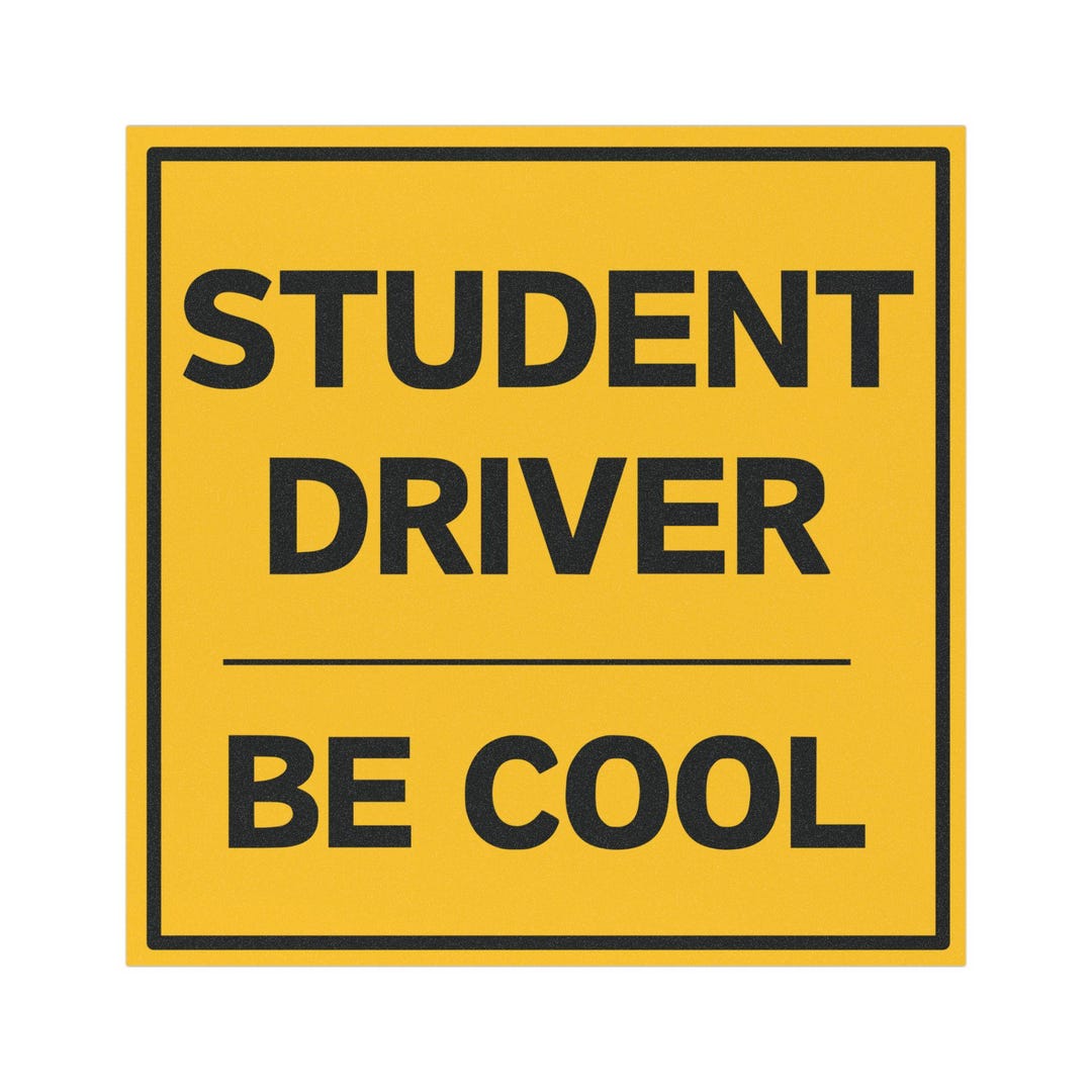 Student Driver Magnet | Funny Car Magnet | Teen Driver Sign ...