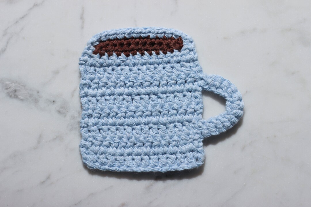 Crochet Coffee Mug Coaster Pattern Coffee Cup Fast Crochet Project and ...