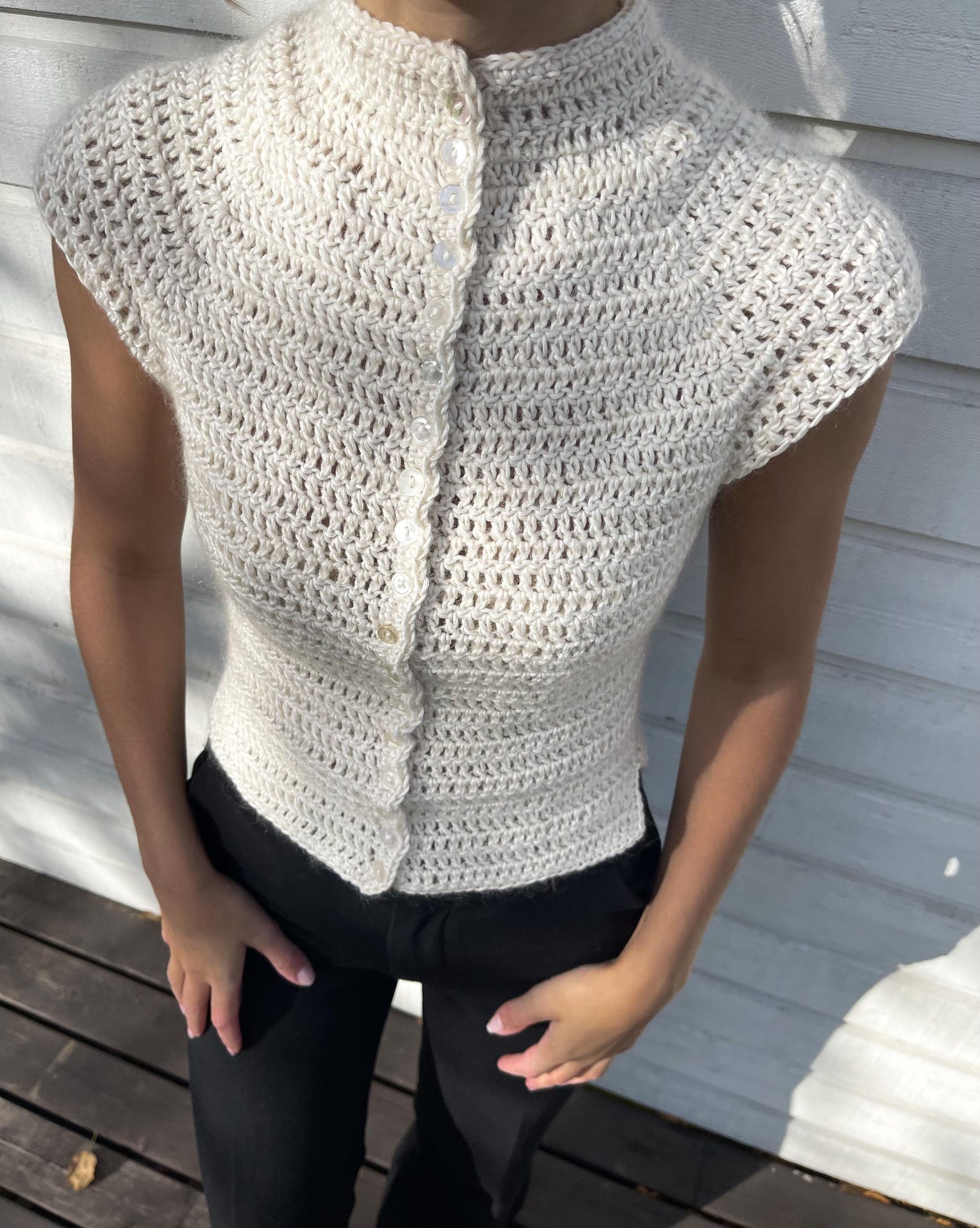 Button up Top - Crochet Pattern - Etsy