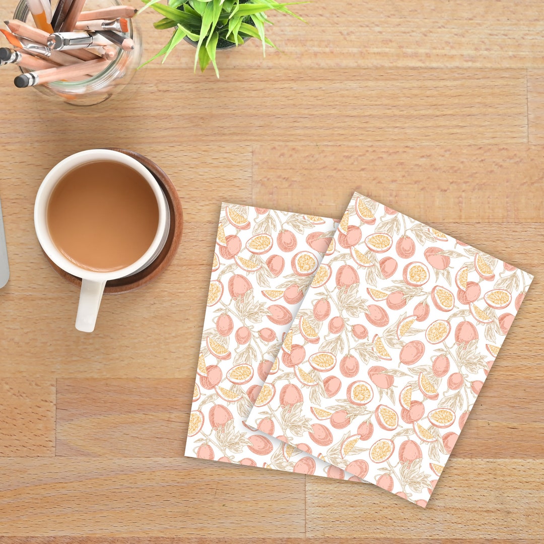 Passion Fruit Notebook Watercolor Graphic Art Fruit Journal Soft Cover ...