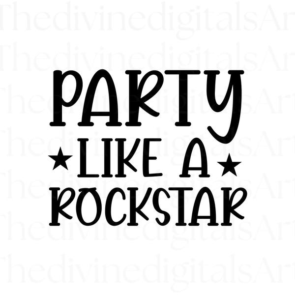 Party Like a Rock Star Decal - Etsy