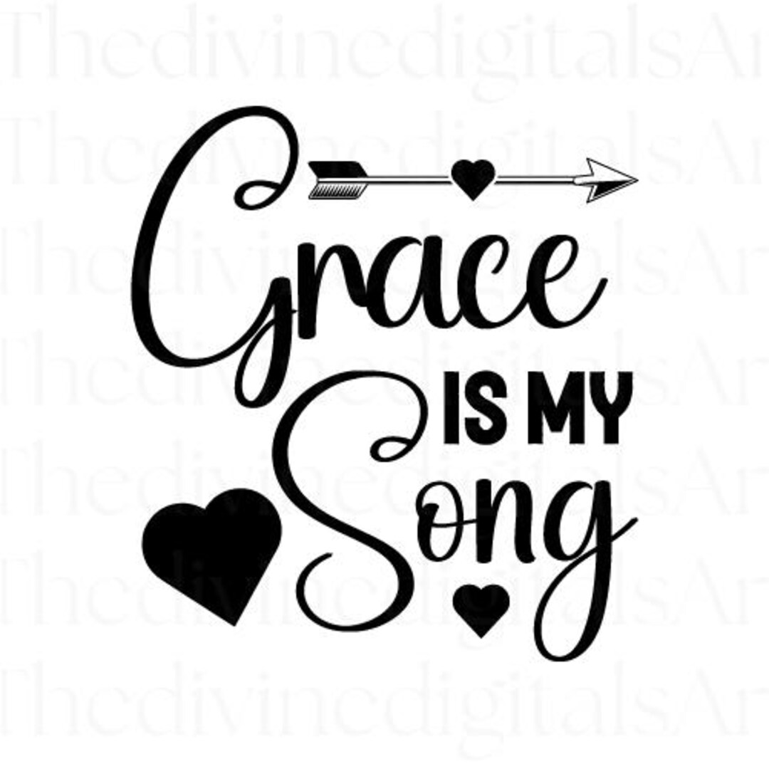 Grace Flows Here SVG: Christian Religious Cut File (digital Download ...