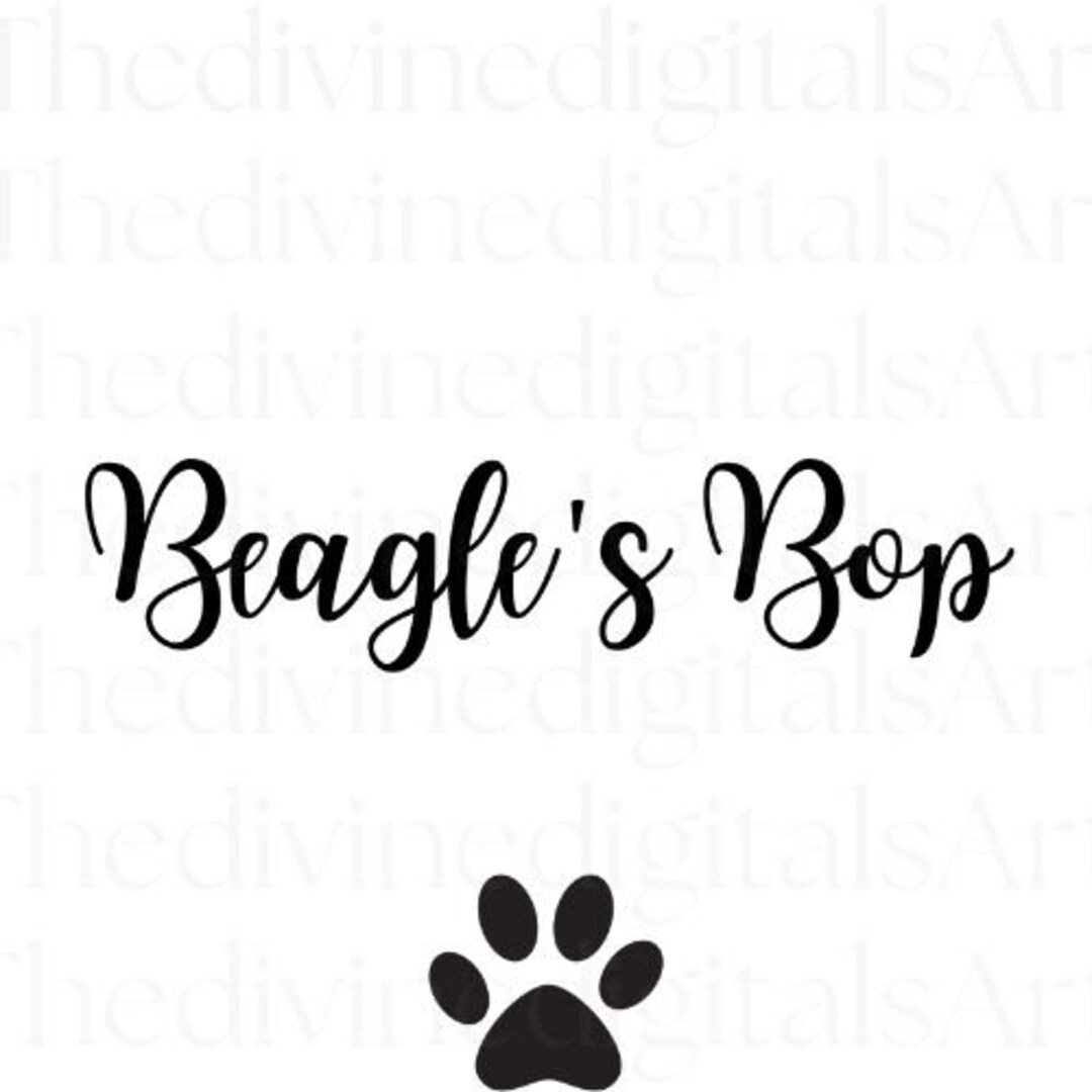 Beagle's Bop SVG, Cut File for Cricut, Svg, Digital Download, Digital ...