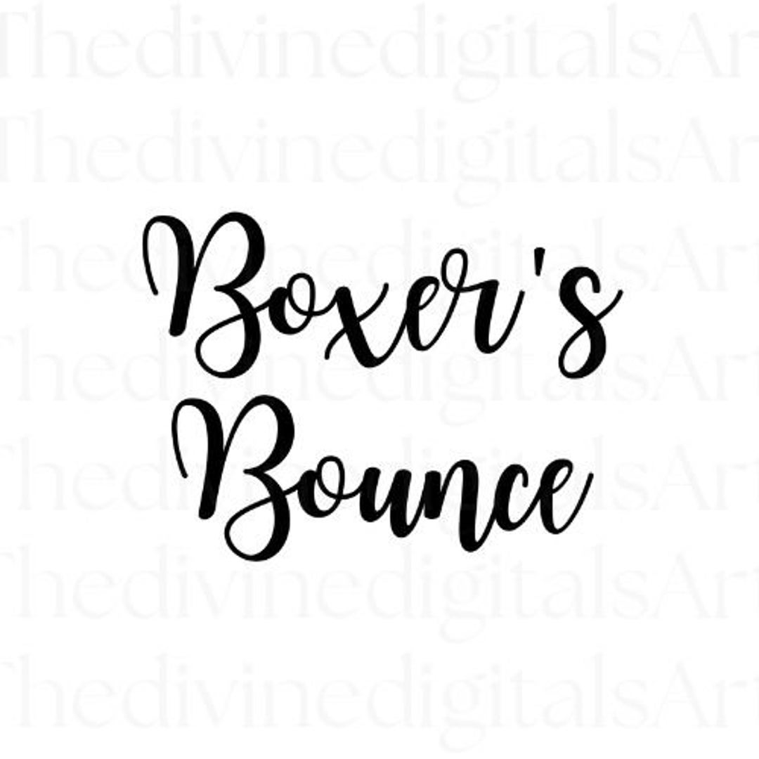 Boxer's Bounce SVG, Cut File for Cricut, Svg, Digital Download, Digital ...