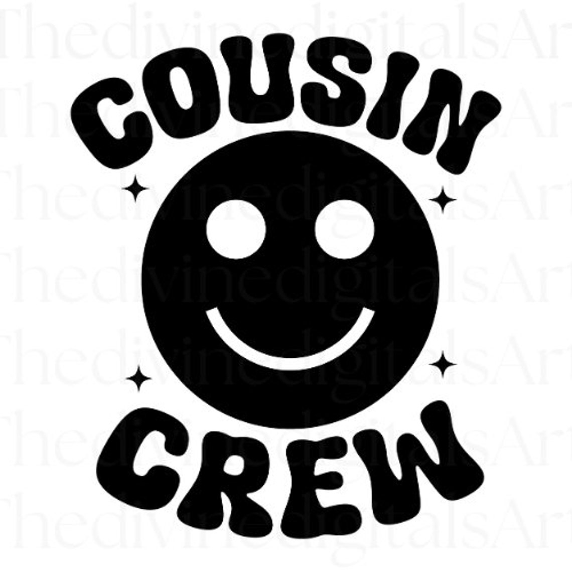 Cousin Crew SVG: Family Shirts Cut File (digital Download) - Etsy