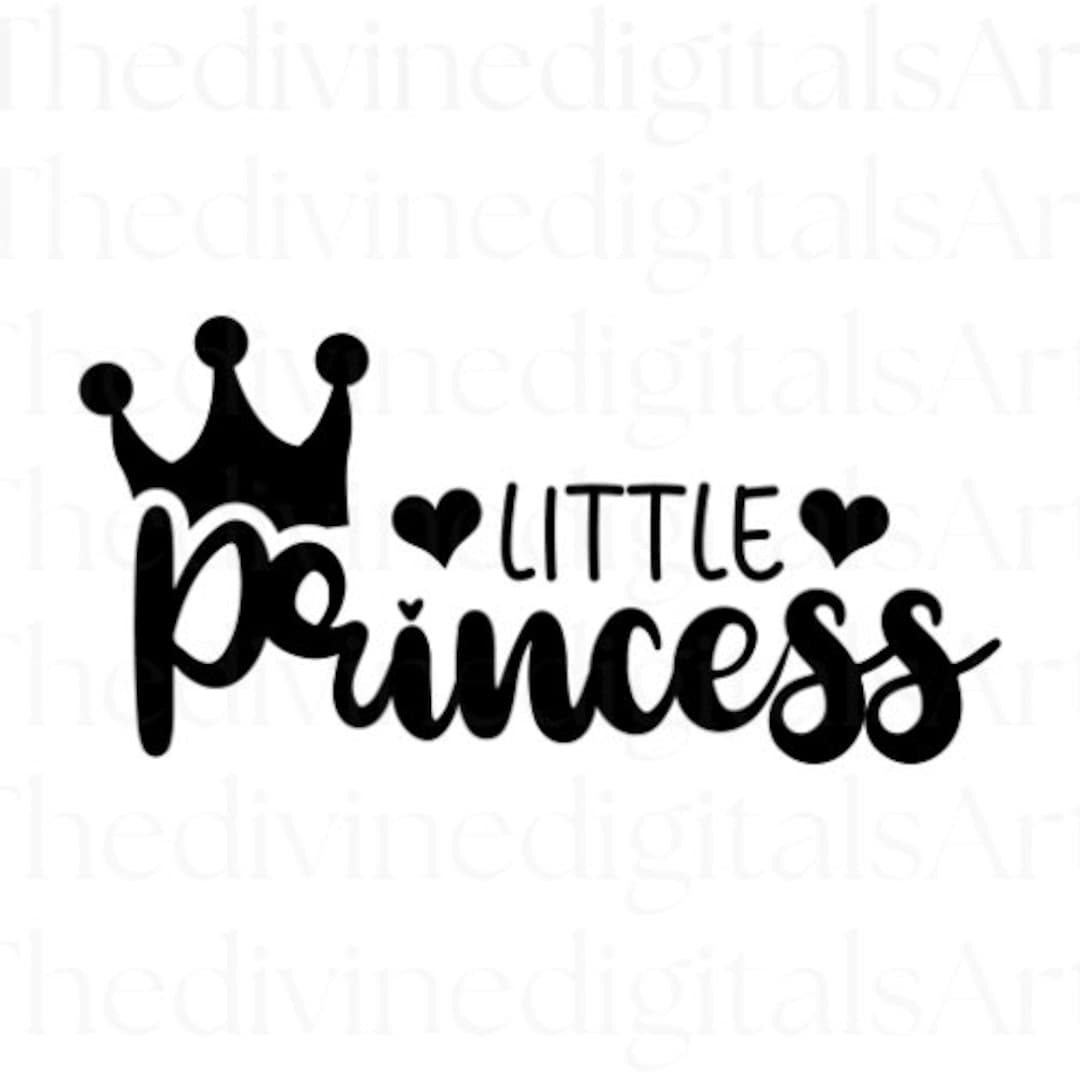 Little Princess SVG File: Baby Shower Invitation, Cricut Cut File ...