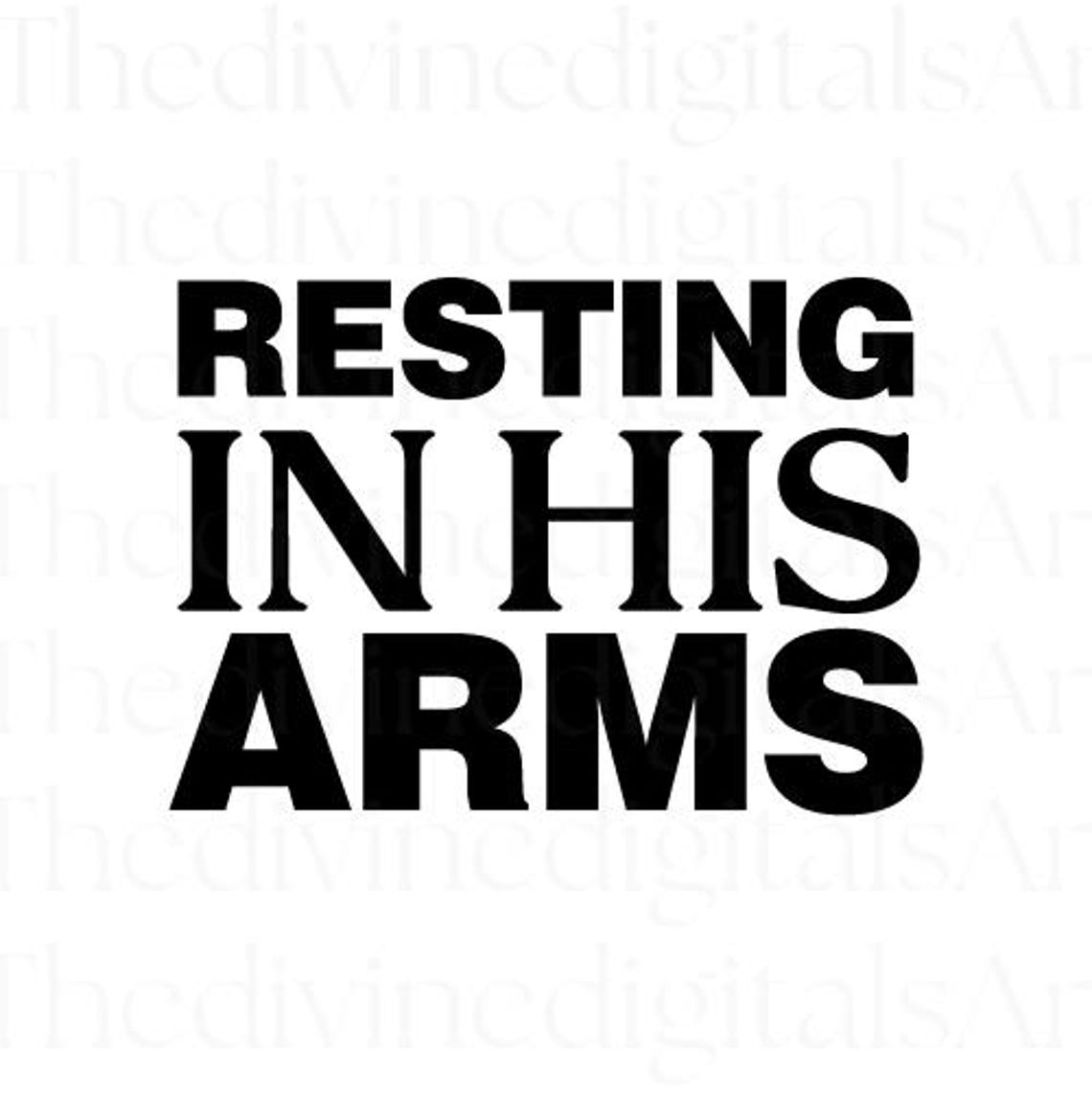 Resting in His Arms SVG, Religious SVG, Christian SVG, God, Faith Svg ...