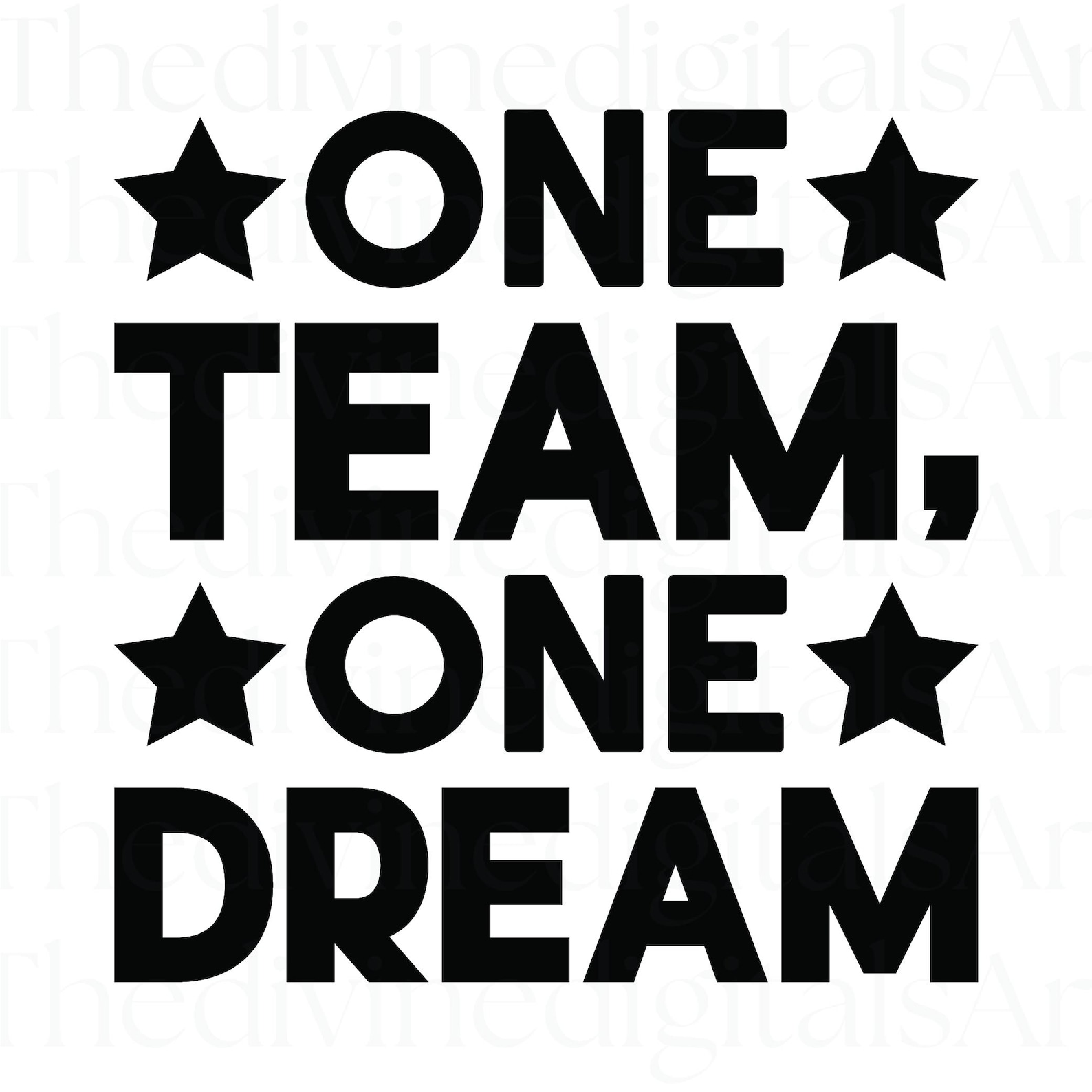 One Team One Dream SVG, One Team One Dream PNG, One Team SVG, One Team ...