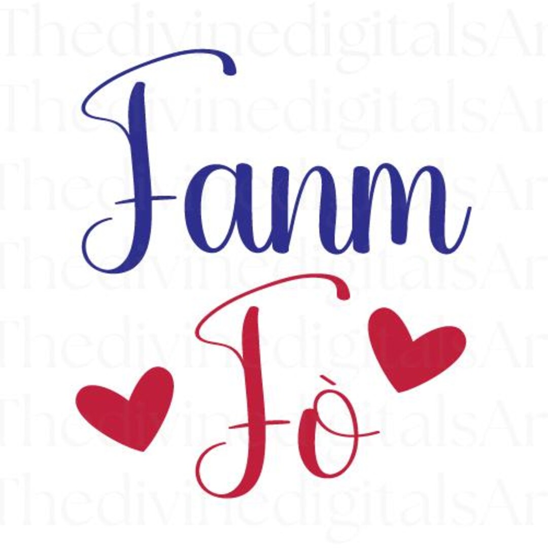 Fanm Fò SVG, Haitian Creole Feminist Svg Design for Strong Women ...