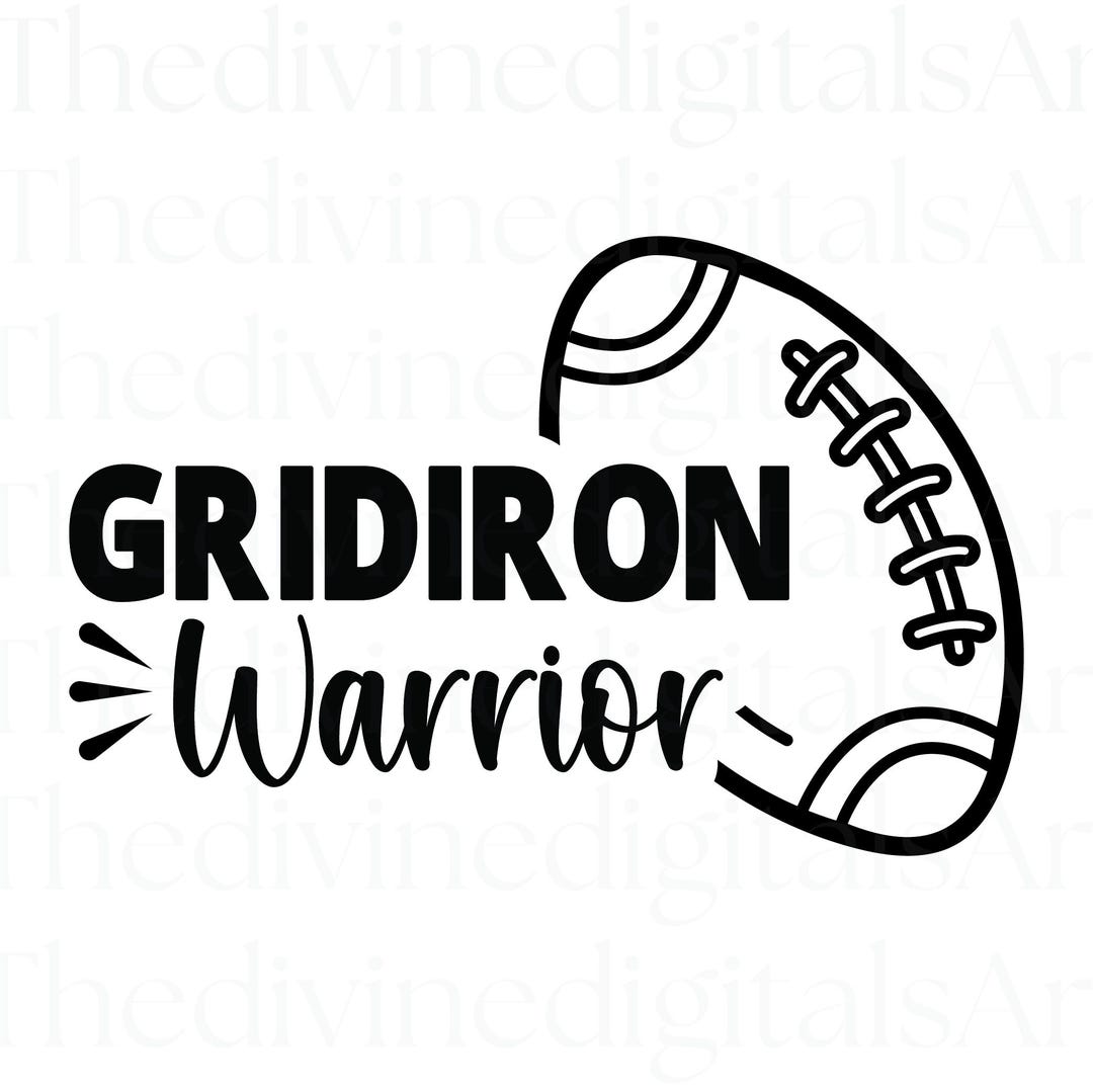 Gridiron Prints, Gridion Warrior SVG, Football Svg, Football Shirt ...