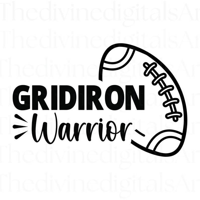 Gridiron Prints, Gridion Warrior SVG, Football Svg, Football Shirt ...