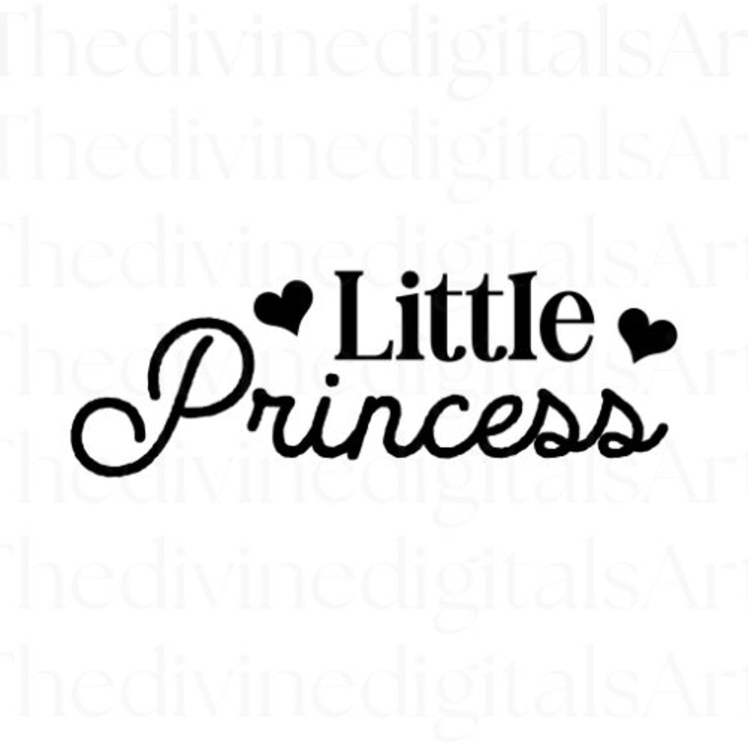 Little Princess SVG File: Baby Shower Invitation, Cricut Cut File ...