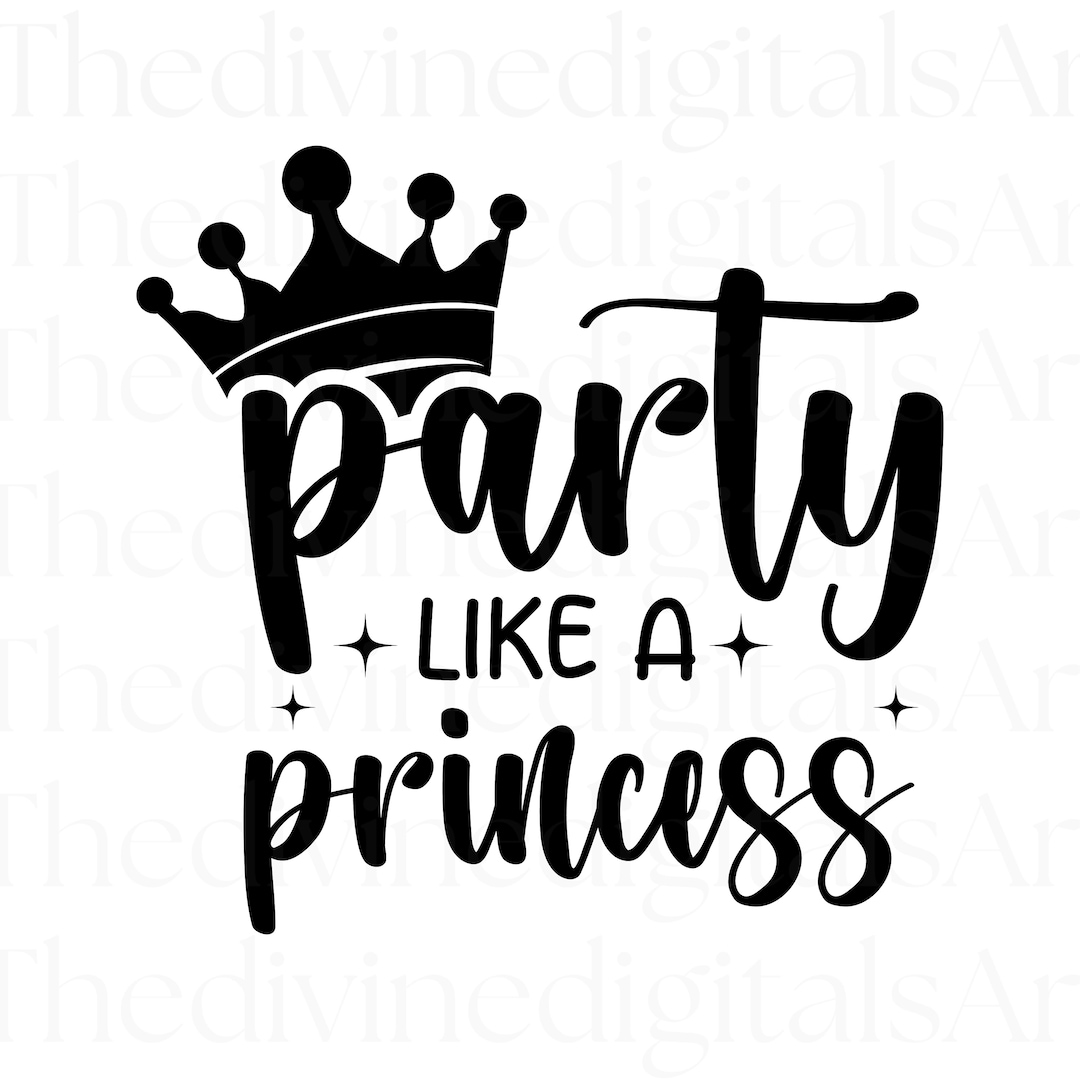 Party Like A Princess, Princess Invitation, Princess Birthday ...