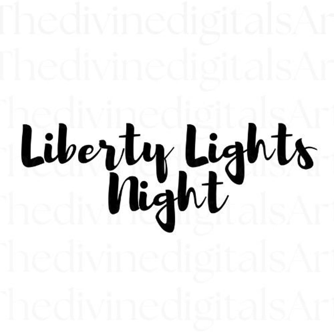Liberty Lights Night SVG: Statue of Liberty Cut File (digital Download ...