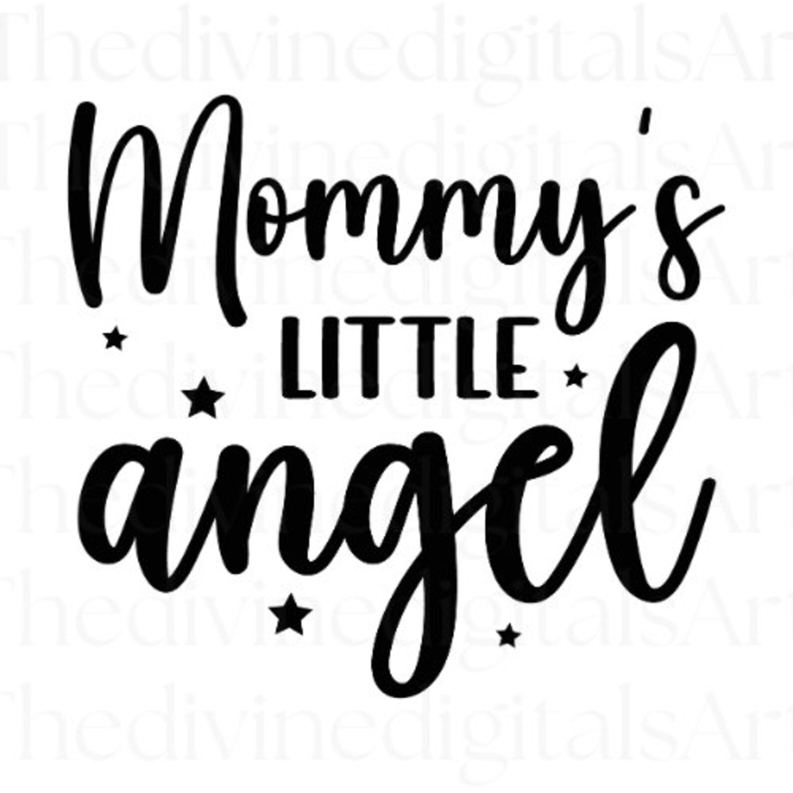 Mommy Little Angel SVG, Mommy and Me, Mommy Gifts, Mommy Girl, Mommy’s ...