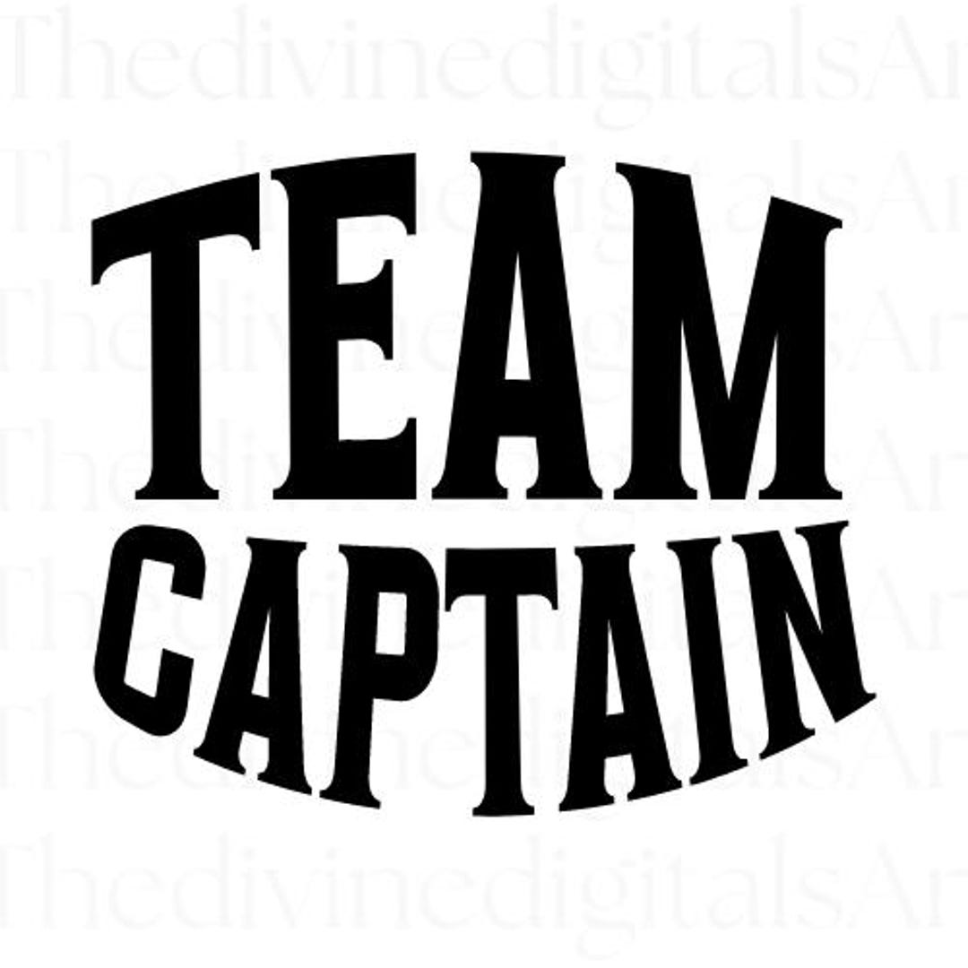 Team Captain Svg, Team Captain Patch, Team Captain Pin, Cheer Captain ...