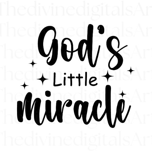 Little Miracle SVG, Miracle Shirts, Miracle SVG, Tiny Miracle, Cut File ...