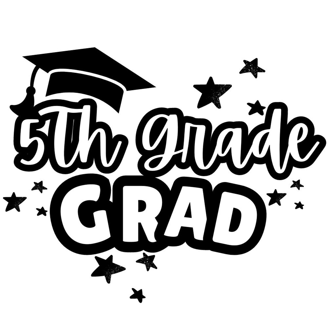 5th Grade Grad SVG, 5th Grade Graduate Svg, Fifth Grade Graduation Svg ...