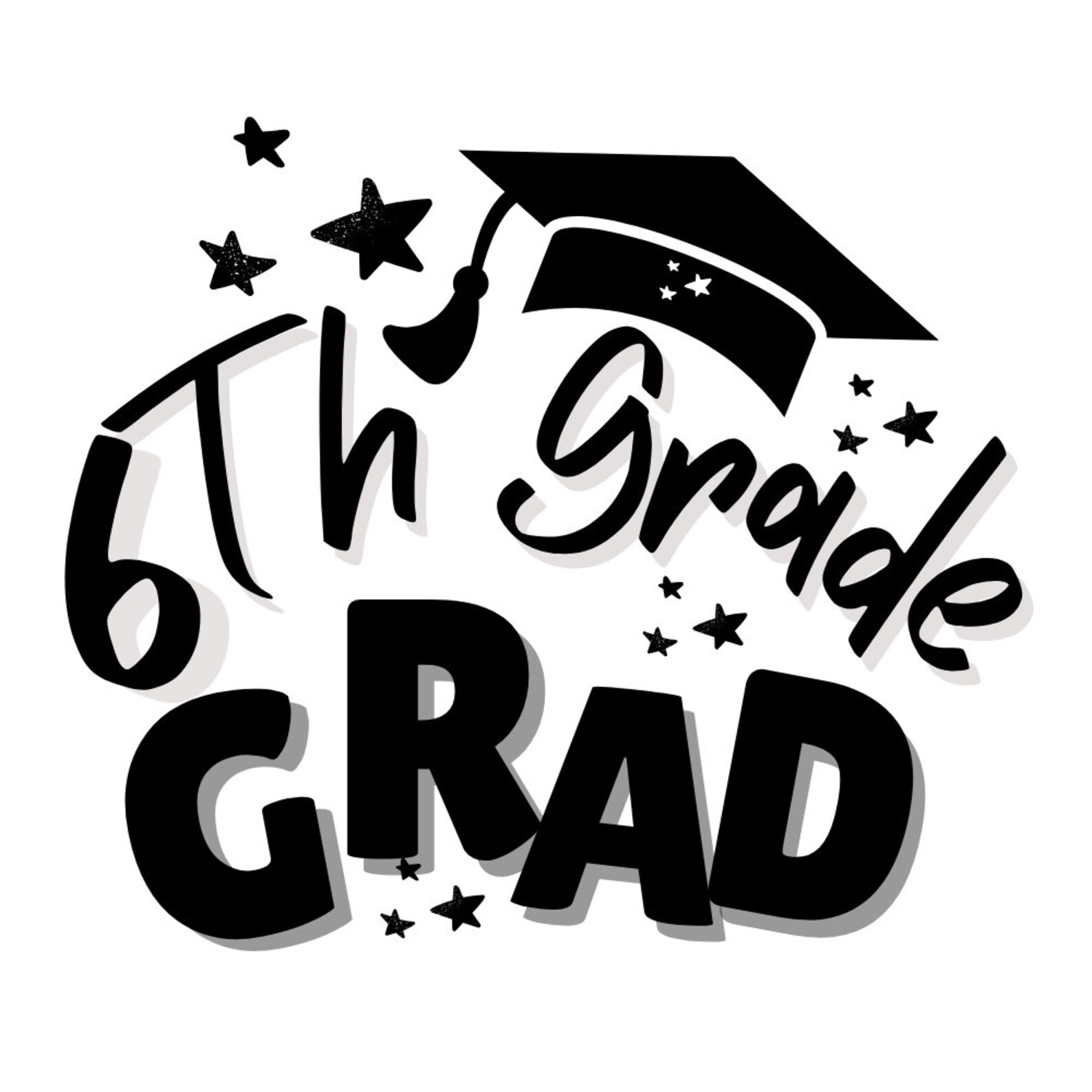 6th Grade Grad Svg , 6th Grade Graduation, Sixth Grade Grad, Sixth ...