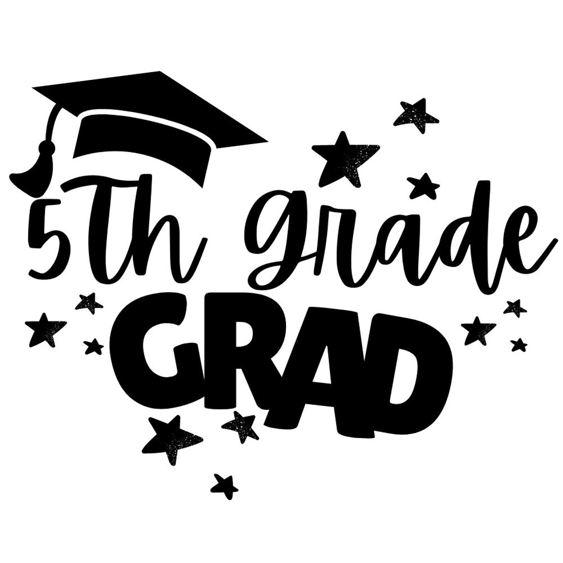 5th Grade Grad SVG, 5th Grade Graduate Svg, Fifth Grade Graduation Svg ...