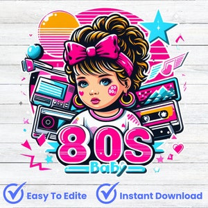 80s Baby Shirt | Versatile Design for Apparel and Decor | 80s, 90s Svg ...