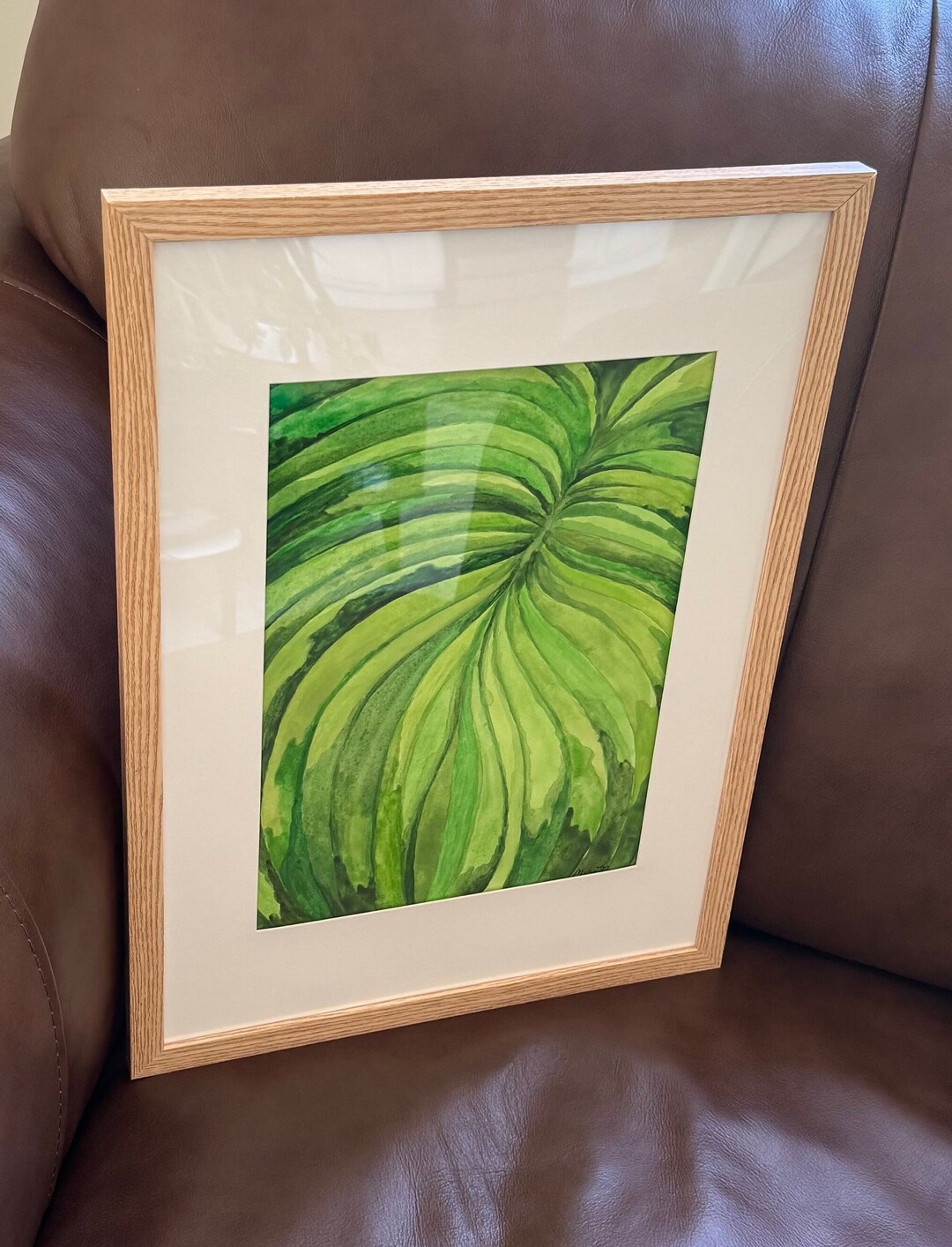 Hosta Watercolor Painting, Hand Painted, Original - Etsy