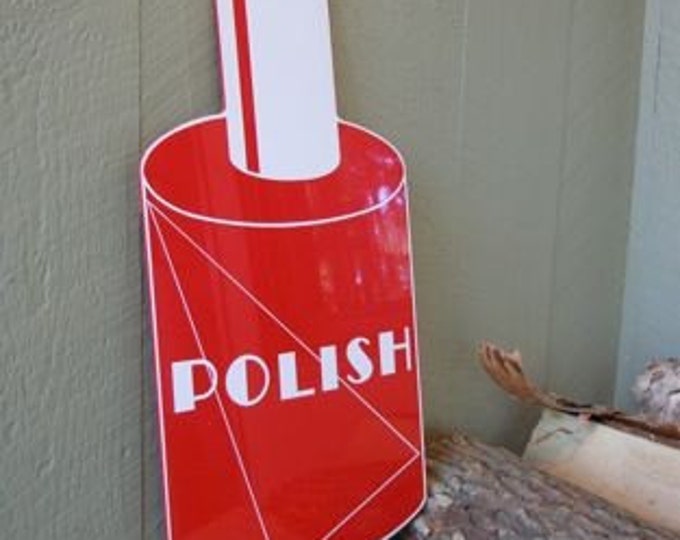 Vintage Bottle Shape Sign for Nail Polish - Etsy