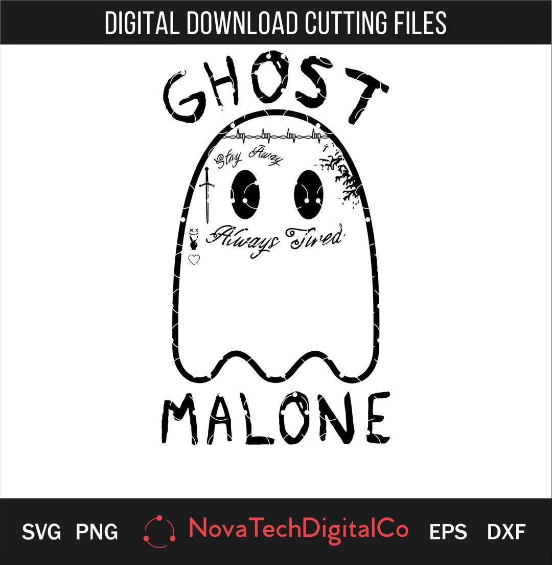 Ghost Malone PNG, Ghost Malone SVG, Funny Ghost Png, Sublimation ...